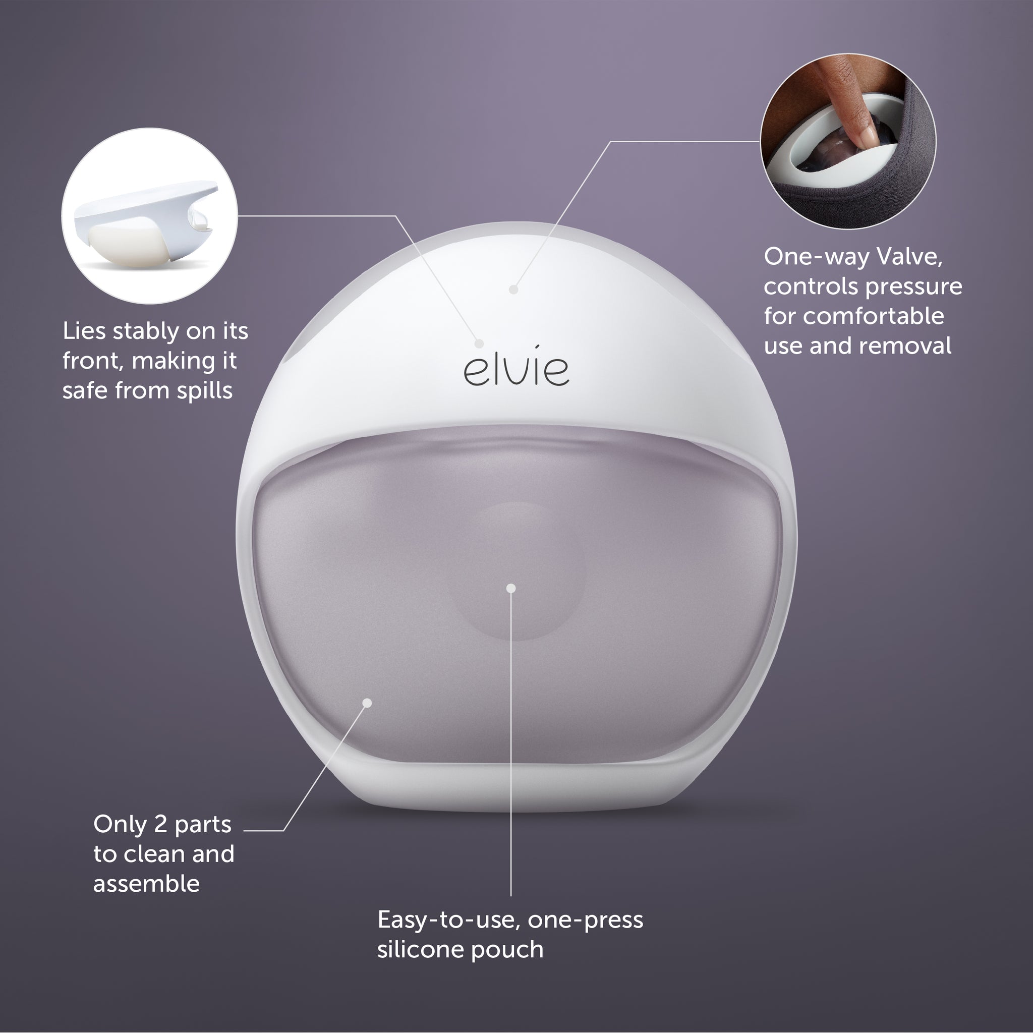 Elvie Curve Manual Wearable Breast Pump – Baby Friendly